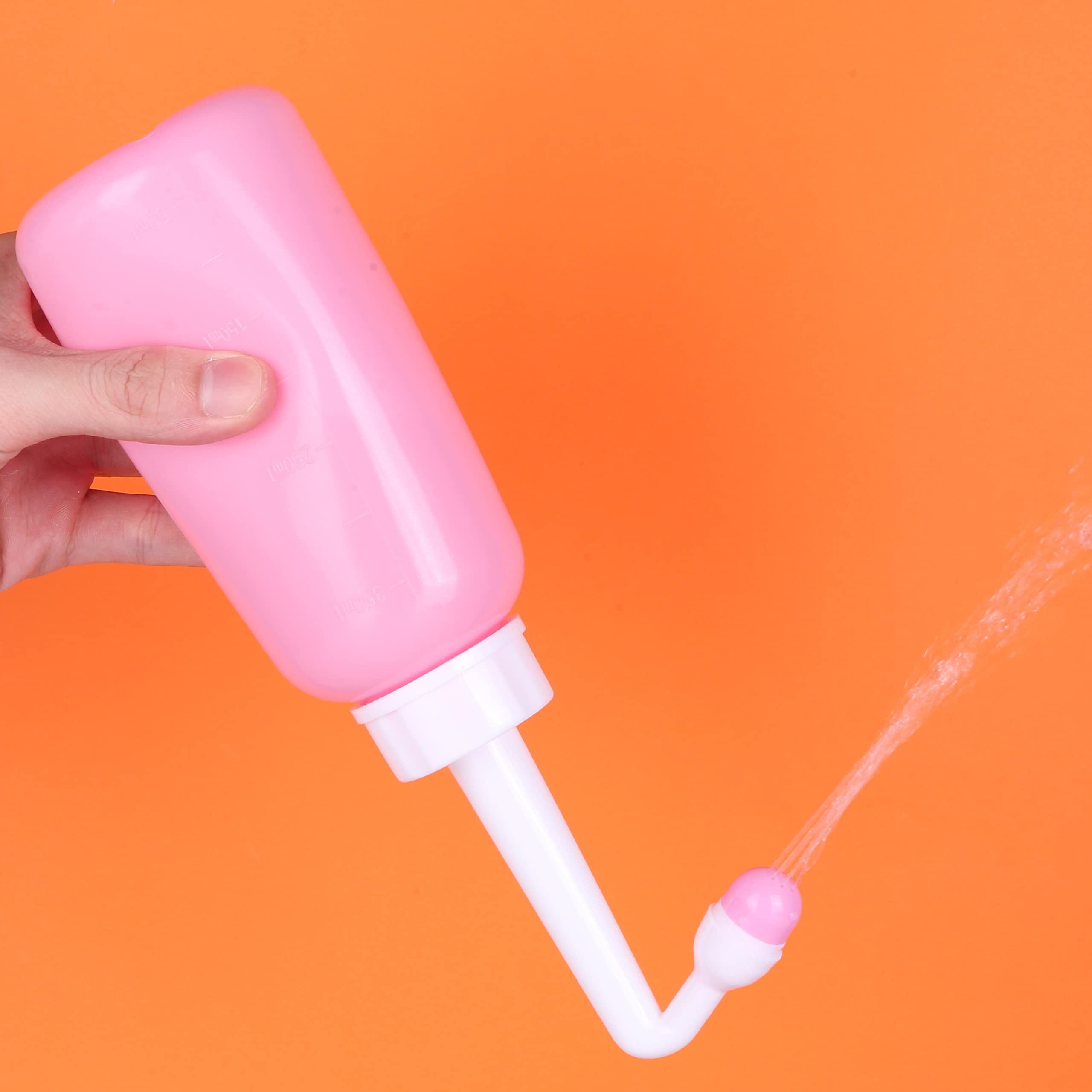 Croing ๐ฉ๐ง๐๐ซ๐๐ก ๐๐๐๐๐ฉ Portable Bidet with Cap for Travel - The Easy Bidet for Postpartum Care (Pink 350ML)
