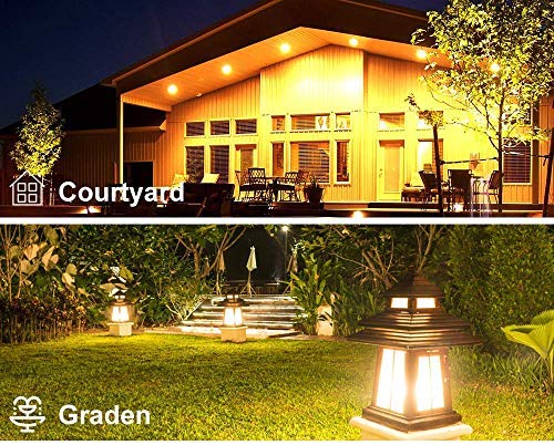 BAYSHE 3W 12V BA15S S8 SC Bayonet Single Contact Base 1156 1141 LED Light Bulb 2700K Warm White,Low voltage AC/DC 12volt Landscape Path Deck RV Camper Marine Boat Trailer Lighting-Pack of 5