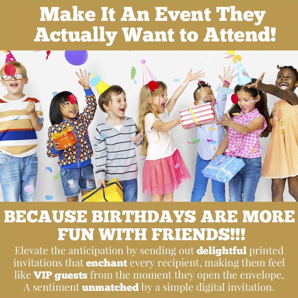 Explosion Fort Battle Video Gaming Birthday Party Invitations, 20 5x7 Fill In Cards with Twenty White Envelopes by AmandaCreation Video Gaming Party Supplies