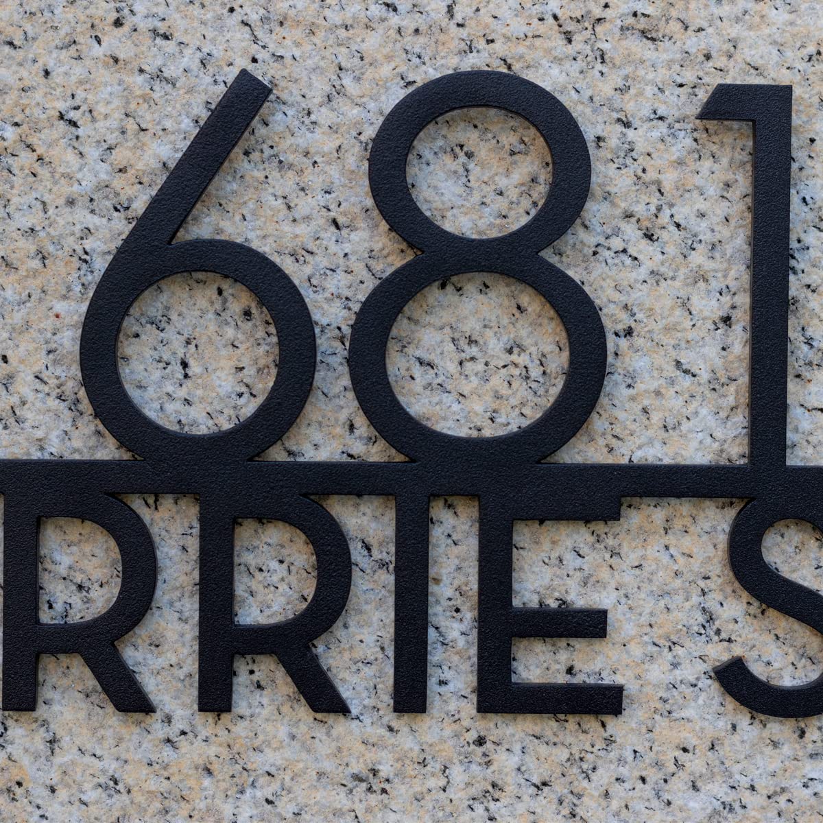 Custom House Number 304 Stainless Steel for Outside, Address Sign Plaque, Modern House Number (18")