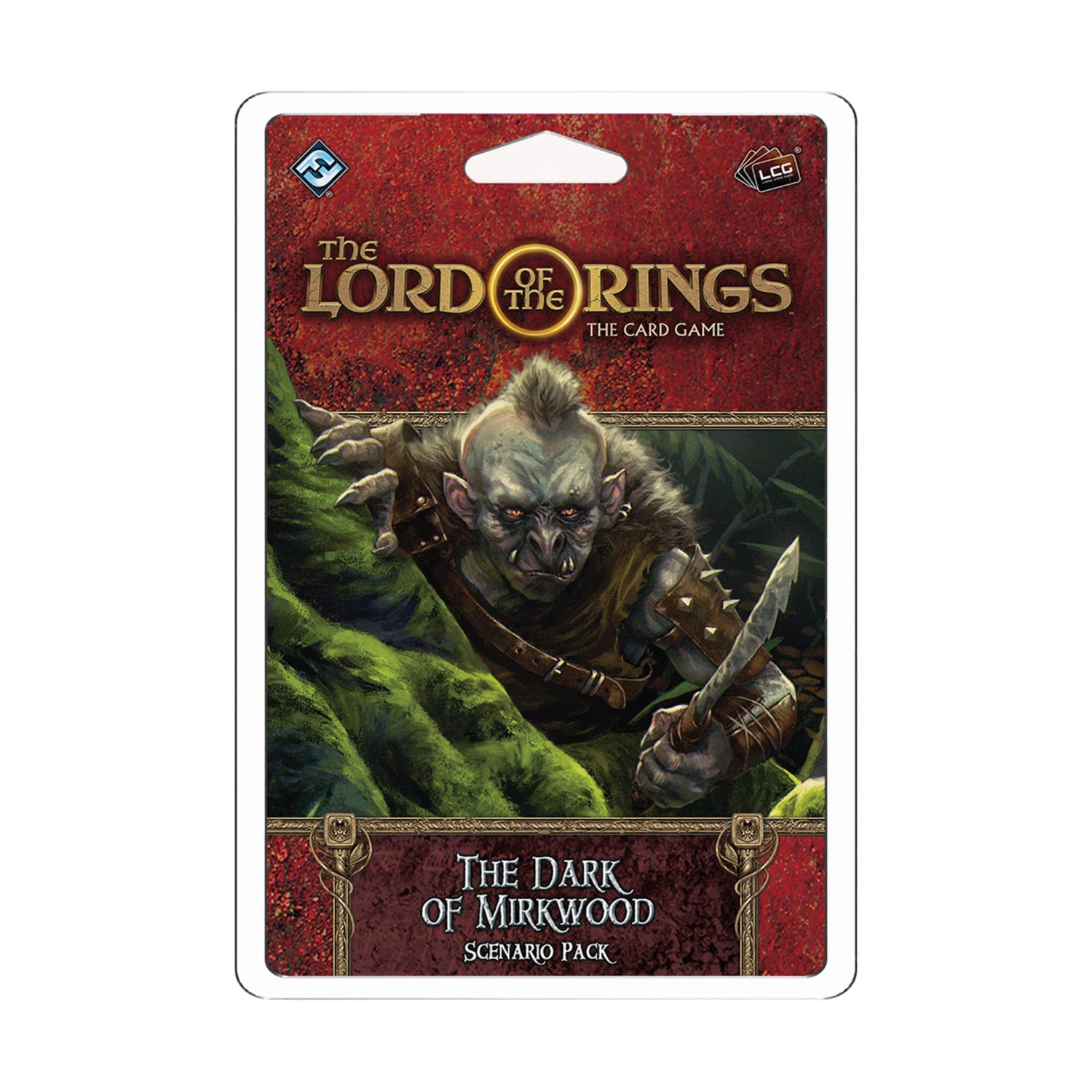 The Lord of the Rings The Card Game The Dark of Mirkwood SCENARIO PACK - Cooperative Adventure Game, Strategy Game, Ages 14+, 1-4 Players, 30-120 Min Playtime, Made by Fantasy Flight Games