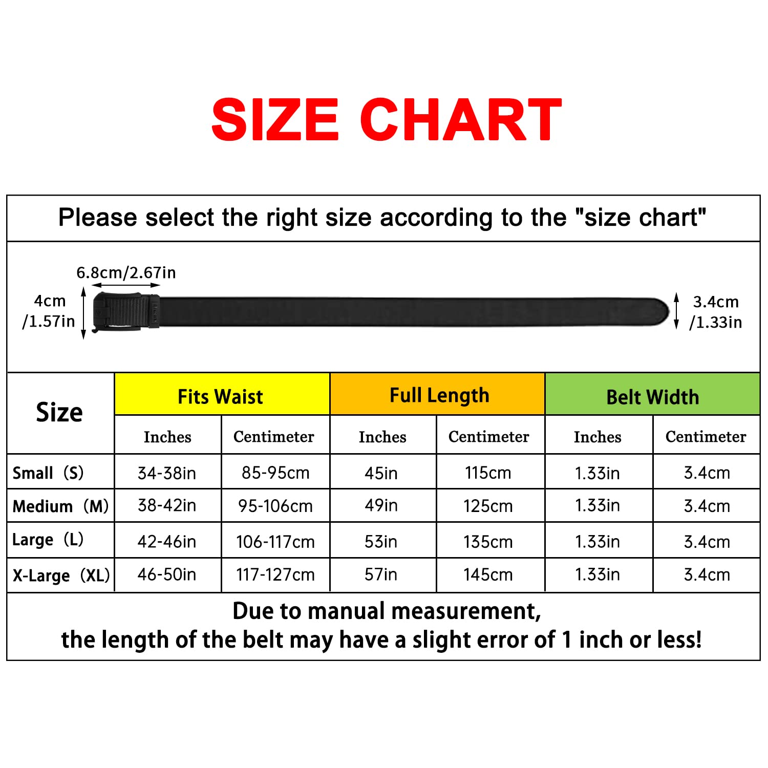 Brecirh Quick Release Tactical Belt Adjustable Tactical Belts for Men 1.5" Mens Belt for Battle Military Edc (RATCHET, M)