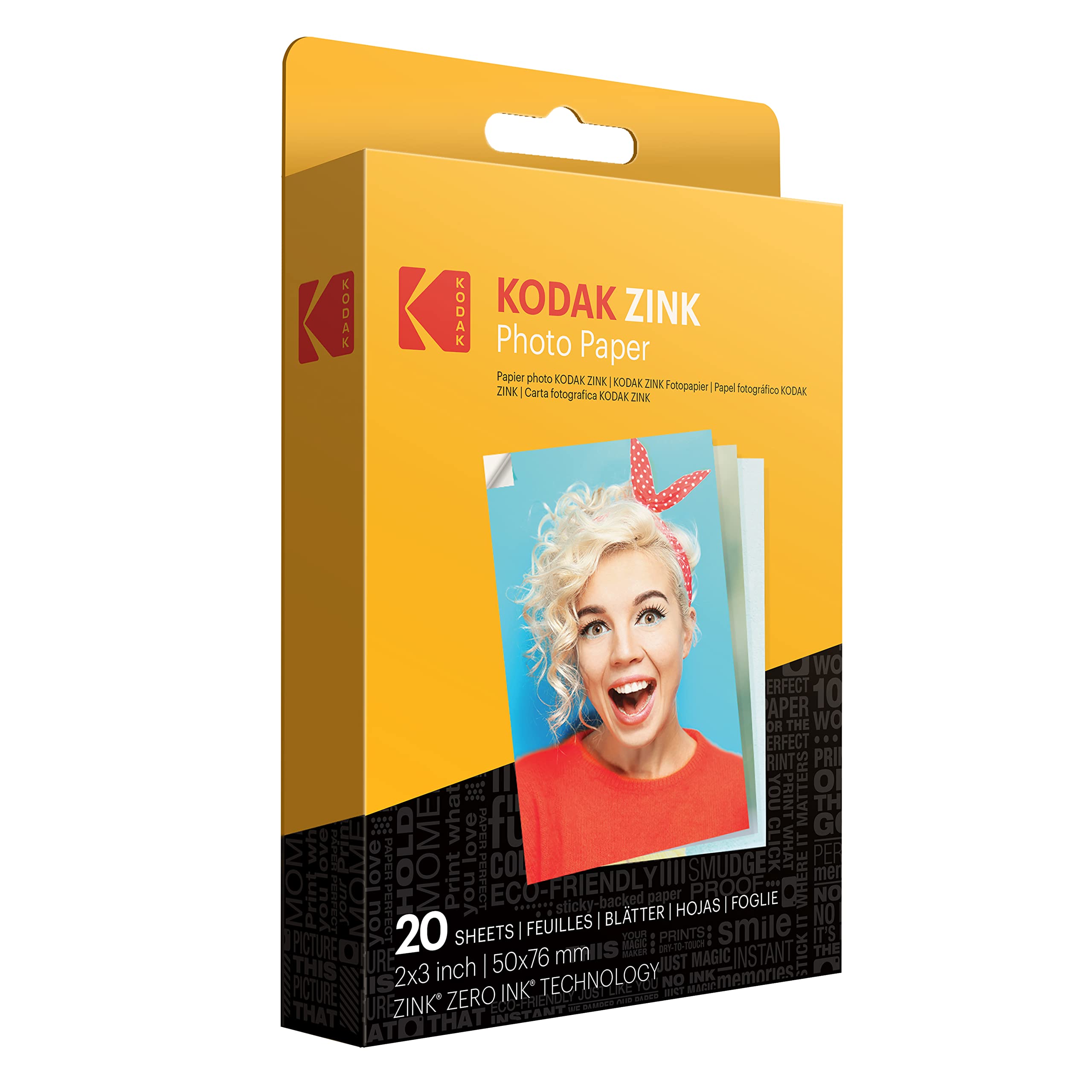 KODAK Printomatic Instant Camera (Grey) All-in-Bundle + Zink Paper (20 Sheets) + Deluxe Case + Photo Album + 7 Sticker Sets + Markers + Scissors and More