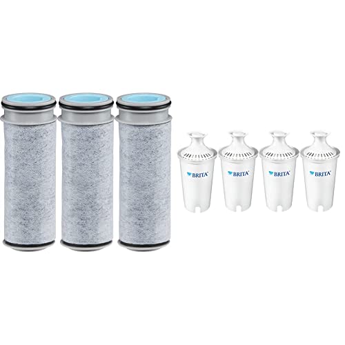 Brita Stream and Standard Water Filter Replacements for Pitchers, Dispensers, and Stream Systems, Lasts 2 Months, Reduces Chlorine Taste and Odor