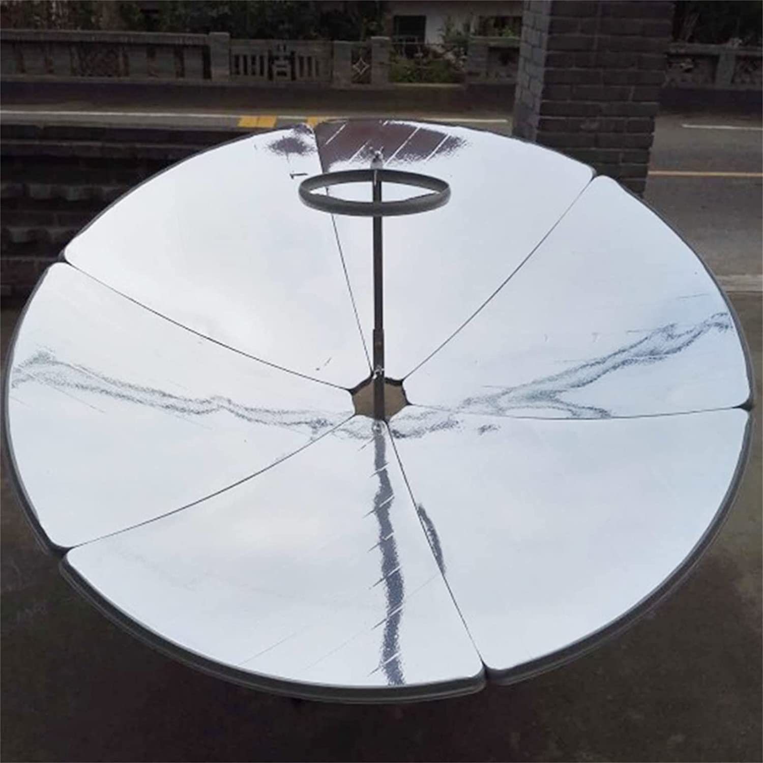 Concentrating Solar Cooker, 59'' Diameter Camping Outdoor Solar Cooker for Outdoor Cooking Steaming, Solar Heating, Visual Education DIY Solar Concentrator, Instantaneous Temperature 1472-1832β