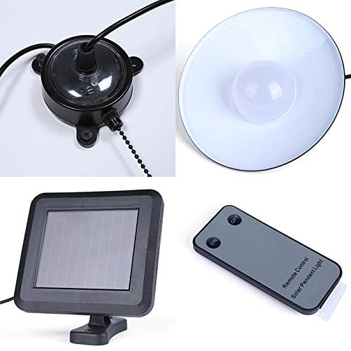 Kyson Solar Lights,Solar Powered Led Shed Light with Remote Control and Pull Cord for Indoor Outdoor Use