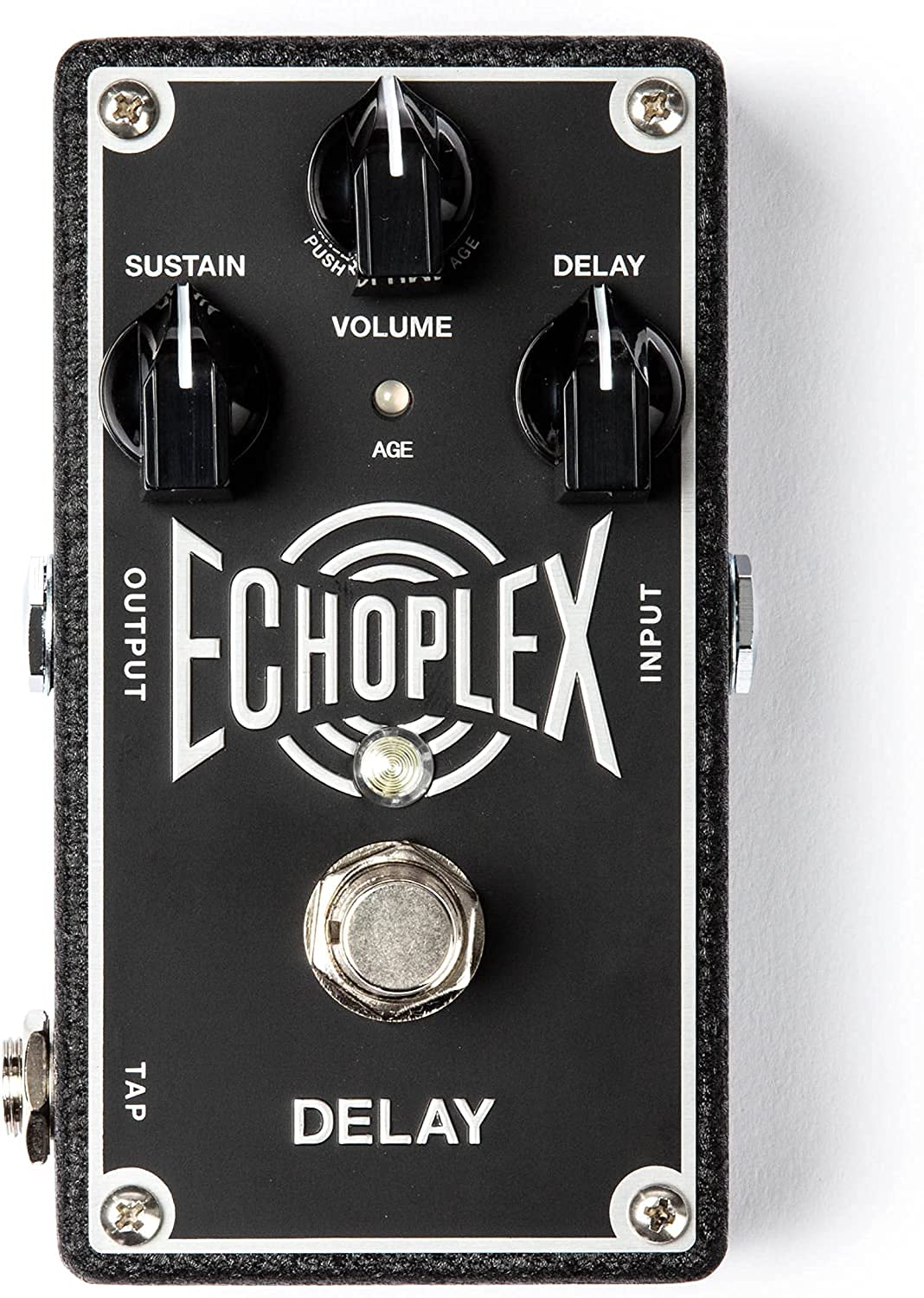 Briskdrop Dunlop EP103 Echoplex Delay Guitar Effects Pedal Bundle with 3 MXR Patch Cables and Dunlop Power Supply, EP103bundle