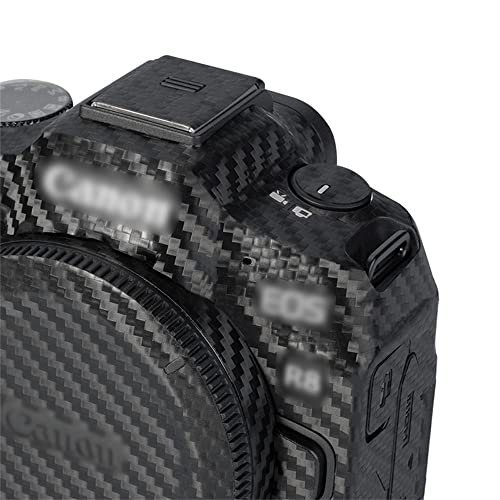 EOS R8 Skin,Anti-Scratch Anti-Wear Camera Cover Protector Sticker for Canon EOS R8 Full-Frame Mirrorless Camera Body Protective Film Protection - Carbon Fiber Black