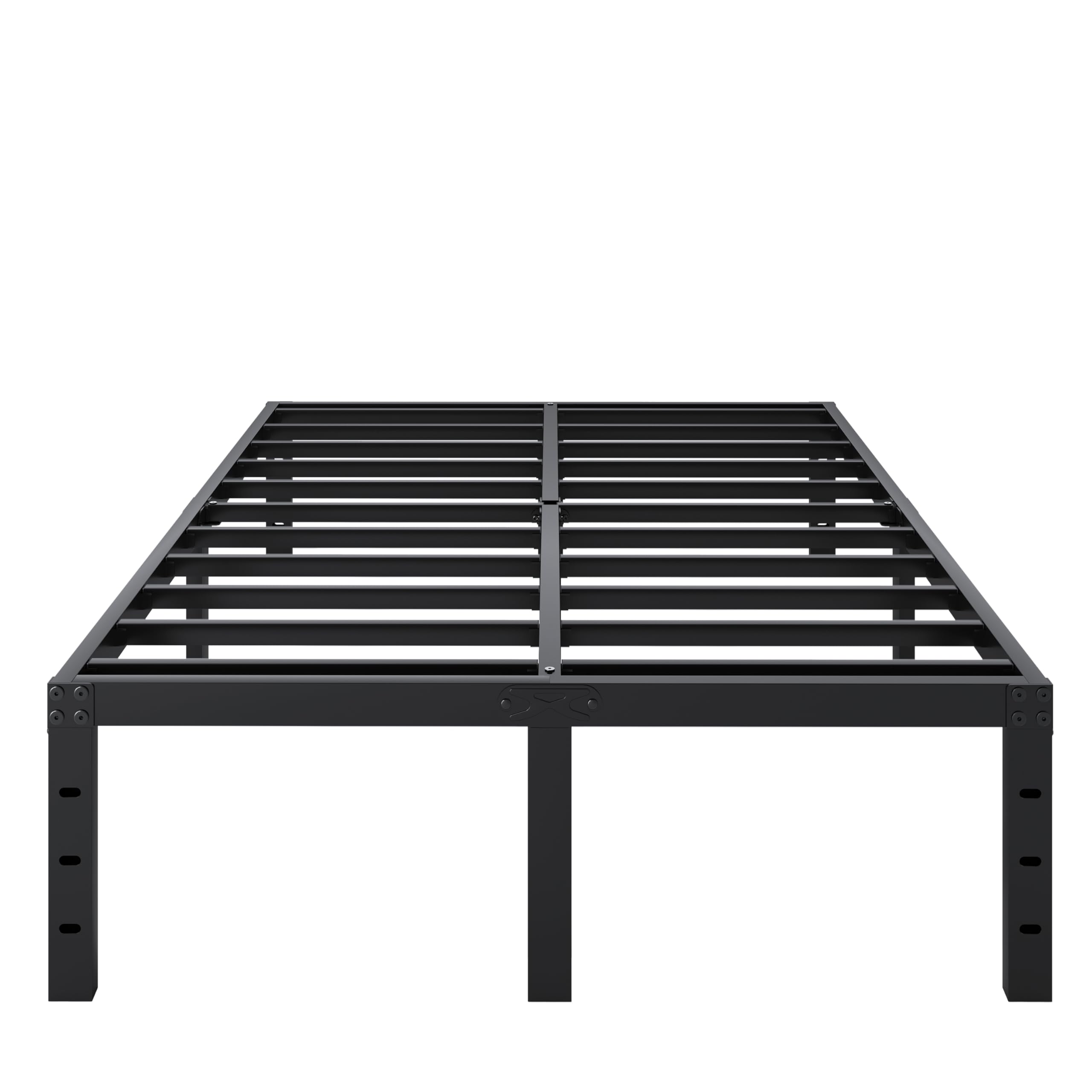 SHLAND King Size Bed Frame, 18 Inch Heavy Duty Metal Platform Bed Frame No Box Spring Needed, Mattress Foundation, Storage Space, No Noise, Easy Assembly