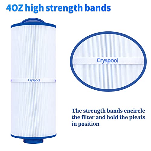 Cryspool MPT-Thread Spa Filter Compatible with Marquis 35, Marquis Spa 20042, 20092, 370-0240, PPM35SC-F2M, 5CH-352, FC-0196, 35 sq.ft, 2 Pack