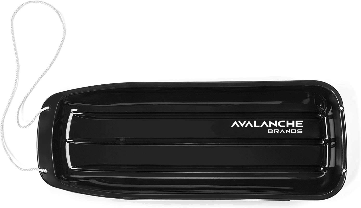 Avalanche Brands - 48" Classic Downhill Toboggan Snow Sleds - Blue & Black