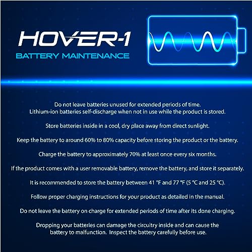 Hover-1 Ultra Electric Self-Balancing Hoverboard Scooter, Black, 25 x 9 x 9.5 inches