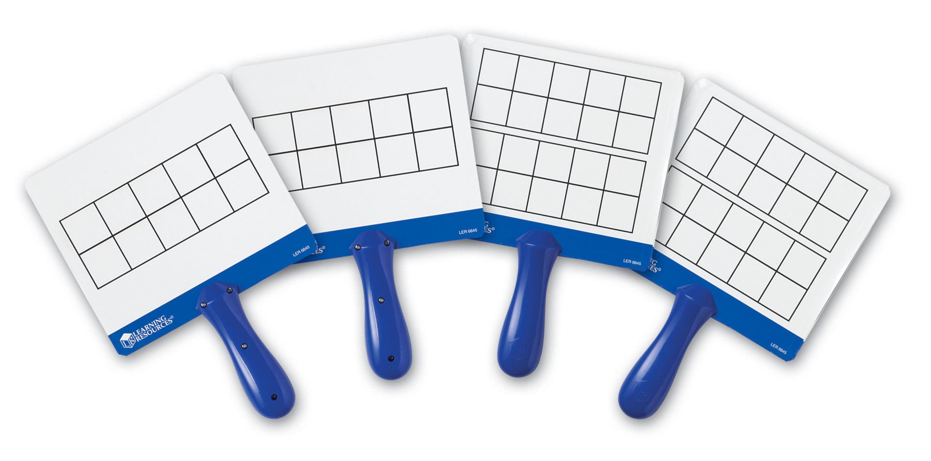 Learning Resources Magnetic Ten-Frame Answer Boards (Set of 4) and 100 Counters + Learning Resources Time Activity Set - 41 Pieces