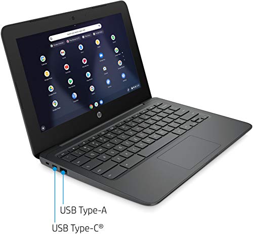 HP 2021 Newest Chromebook 11.6" HD Laptop for Business and Student, Intel Celeron N3350, 4GB RAM, 32GB eMMC, Webcam, USB-A&C, WiFi, Bluetooth, Chrome OS, Ghost Manta 64GB SD Card & Accessories