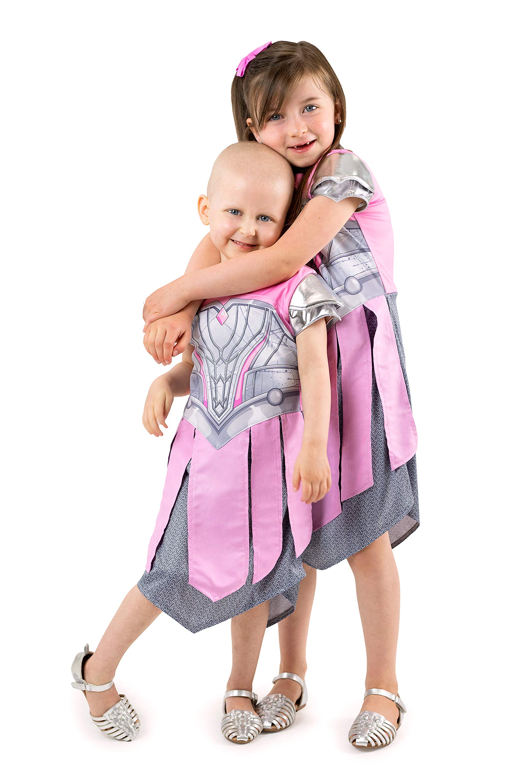 Little Adventures Warrior Princess Dress Up Costume (Medium Age 3-5) - Machine Washable Child Pretend Play and Party Dress with No Glitter