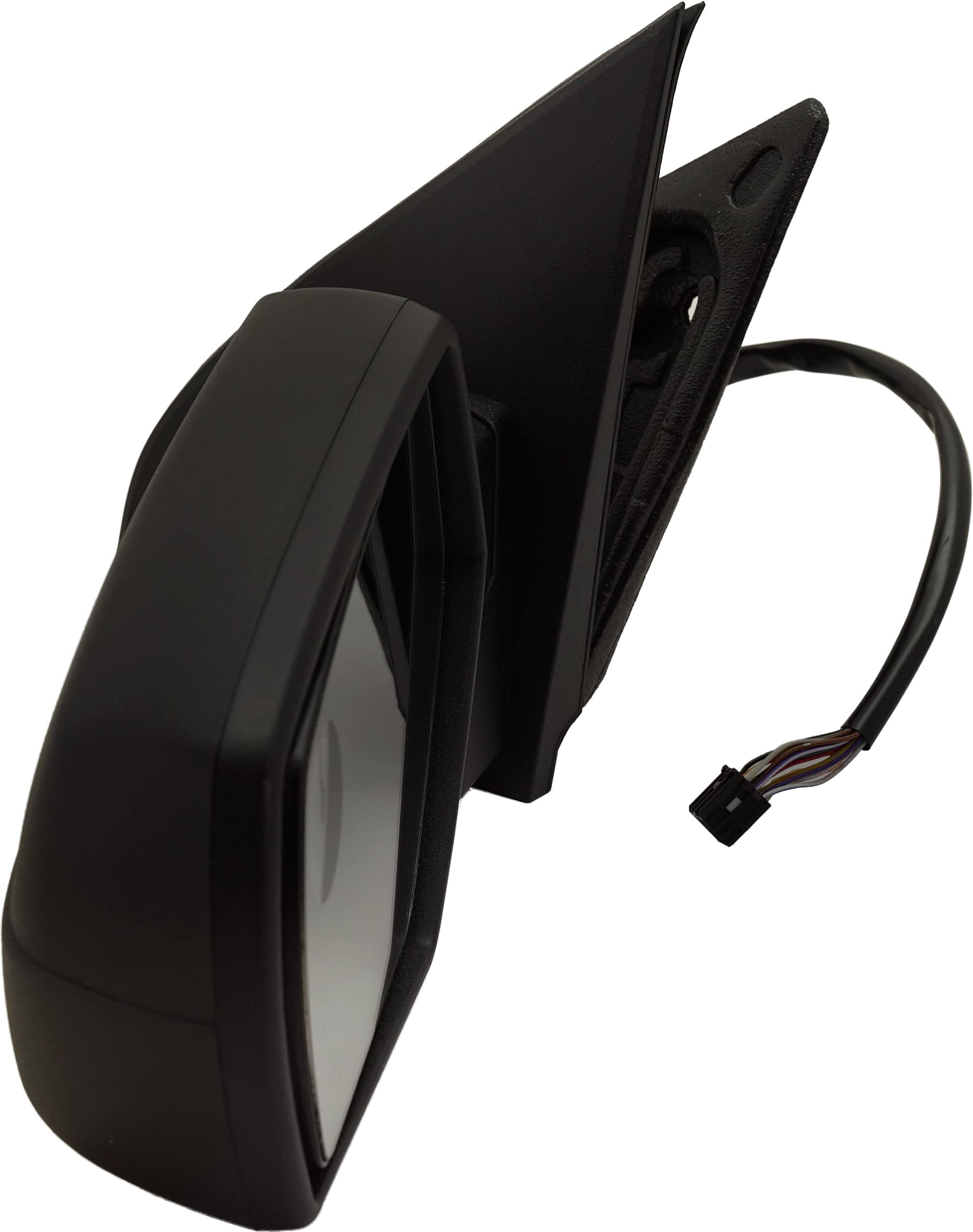 Kool Vue Driver Side Power Heated Mirror for Chevrolet Silverado 1500 GMC Sierra 1500 2014-2018 Power Fold With Signal Light, Memory & Puddle Lamp; Without Blind Spot Monitor Textured