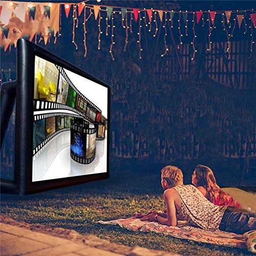 APAINI Infltable Curtain Screen 200 Inch Projector Home Outdoor Office Portable 3D Projection Screen