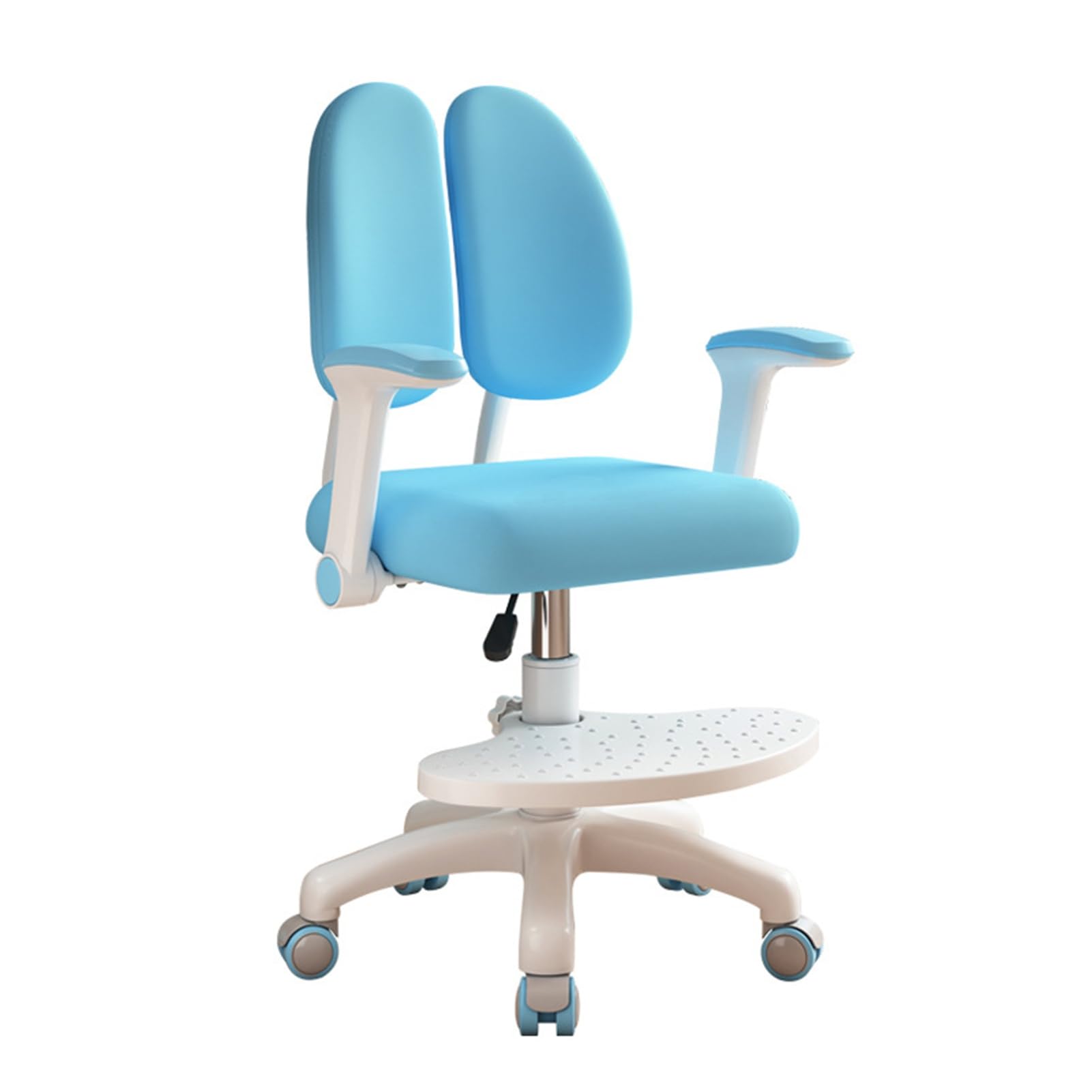 Hesitroad Kids Desk Chair,Study Chair with Adjustable Height,Cute Children Study Chair,Computer Chairs Adjustable Backward Tilt with 360 Wheels,Kids Computer Chair for Home, School and Library Blue
