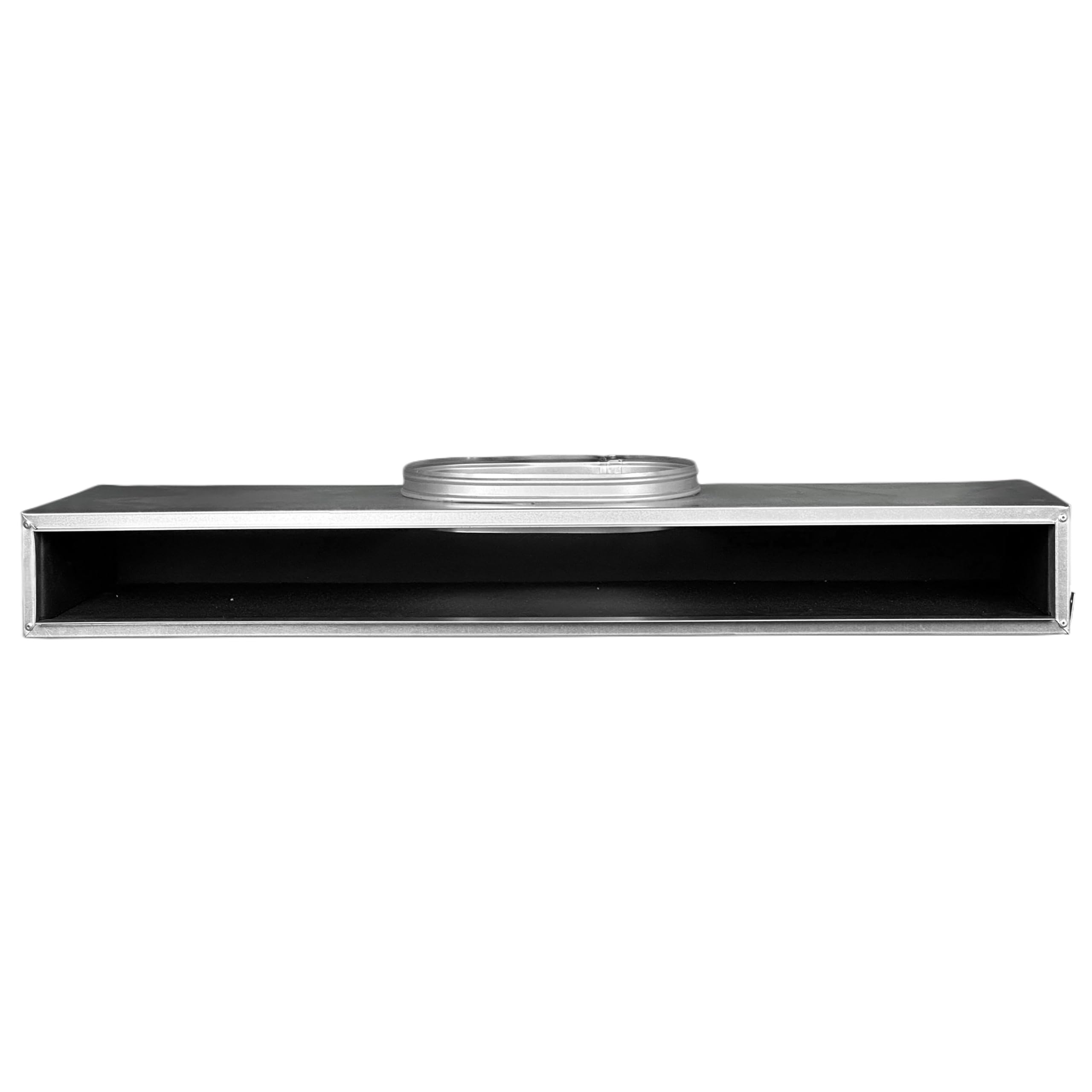 BUILDMART - 36" Plenum Box for [36" Linear Slot Diffuser - (2 Slot) Double Slot] Premium Insulated Plenum Box for Heating and Cooling - Texas Buildmart
