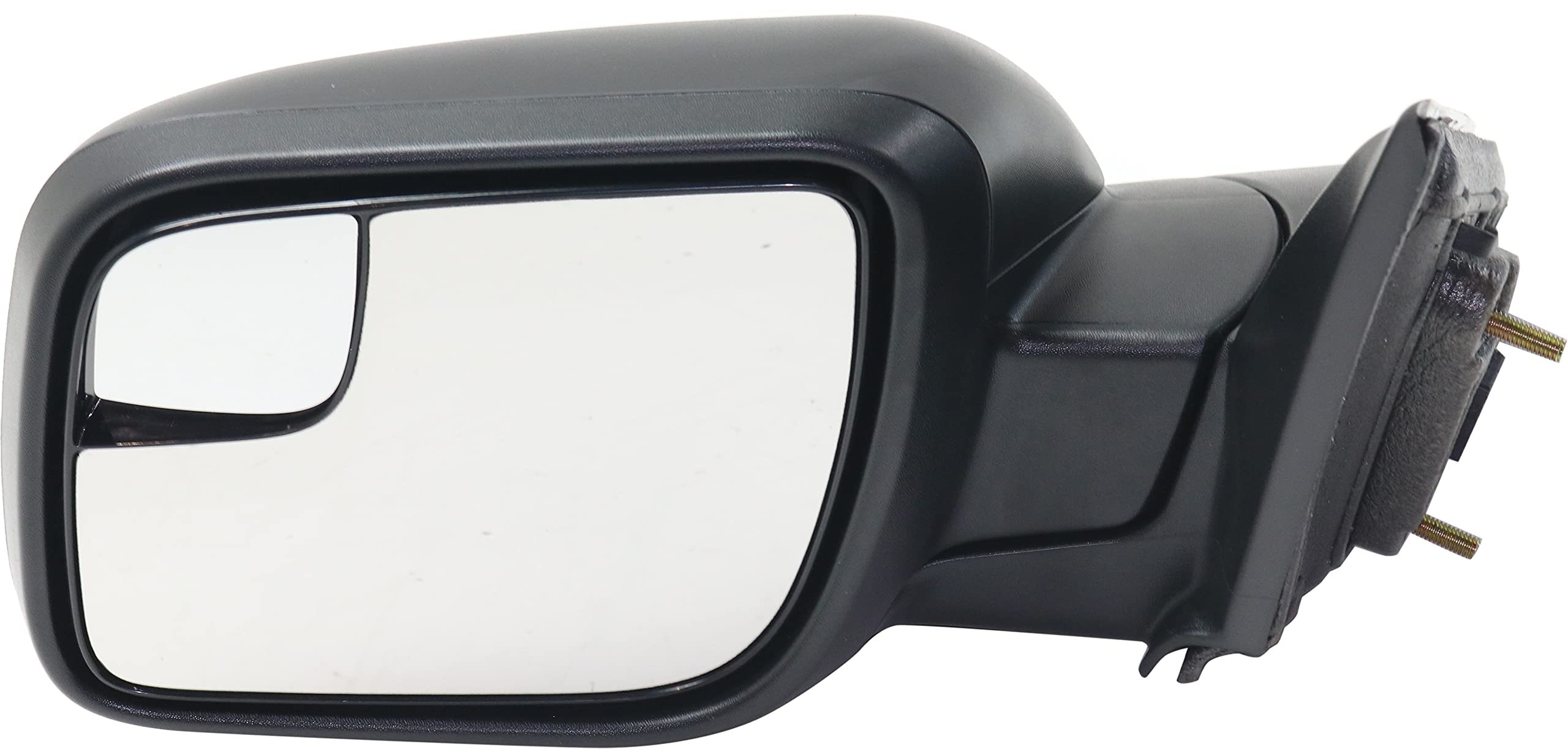 Kool Vue Driver & Passenger Side Power Non-Heated Mirrors for Ford Explorer 2016-2019 Manual Fold With Spotter Glass; Without Signal Light, Memory, Puddle Lamp & Auto-Dimming Textured