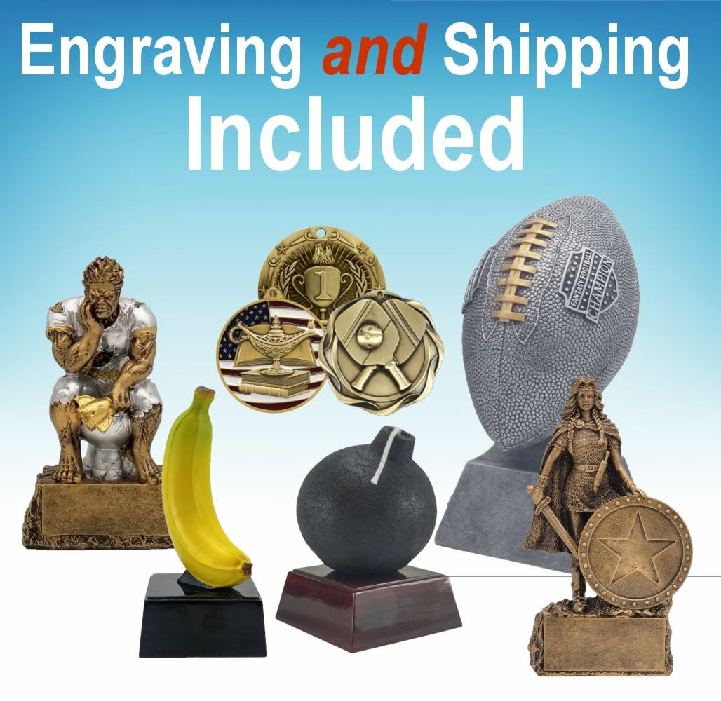 Decade Awards BBQ Smoker Trophy - 6 Inch Tall | Engraved Smoker Grill Award | Pitmaster Prize - Customize Now
