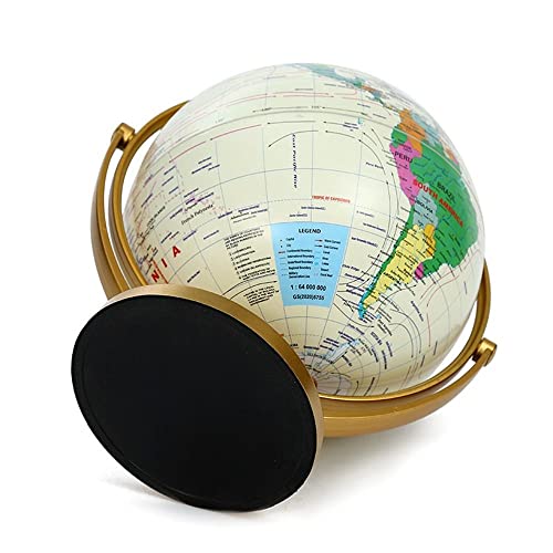 Globe Small Ornament Creative Mini Teacher Display Supplies Bookcase Decor Not Fade Water Proof Teaching Desktop Ornament(White)