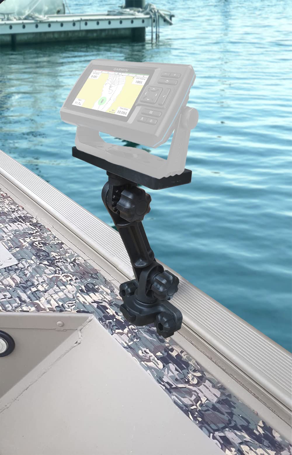 Brocraft Universal Electronic Mount for Boat Gunnel Track Mount/Fish Finder Mount for Versatrack Track, Lund Sport Track,Ranger Track System/Electronics Mount with Boat Gunnel Track Mount