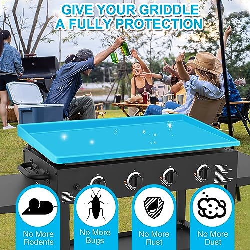 Eibodian Silicone Griddle Mat for 36" Blackstone, Upgraded Full-edge Blackstone Griddle Cover, Heavy Duty Food Grade Silicone Grill Mat Protects Grill Year-Round from Debris, Insects, and Rust