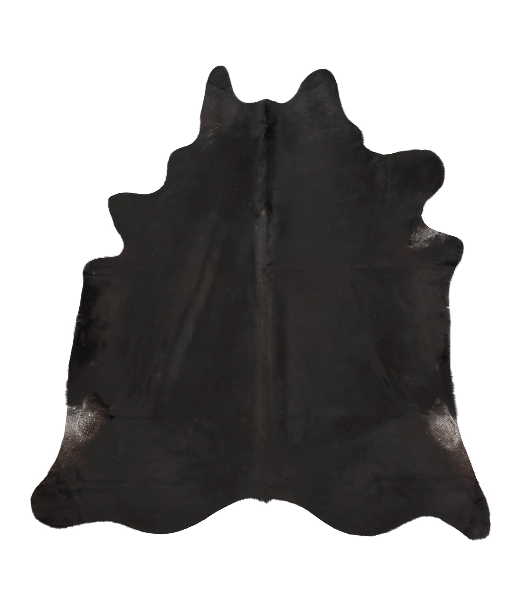 Cowhides Direct Genuine Cowhide Rug - Solid Black Rug for Living Room, Bedroom & More - Authentic Cow Rug (6âx7â Solid Black)