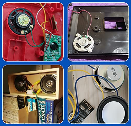 Heyiarbeit 2Pcs 5W 8 Ohm DIY Magnetic Speaker Audio Speakers 66mm Diameter Round Shape Replacement Loudspeaker