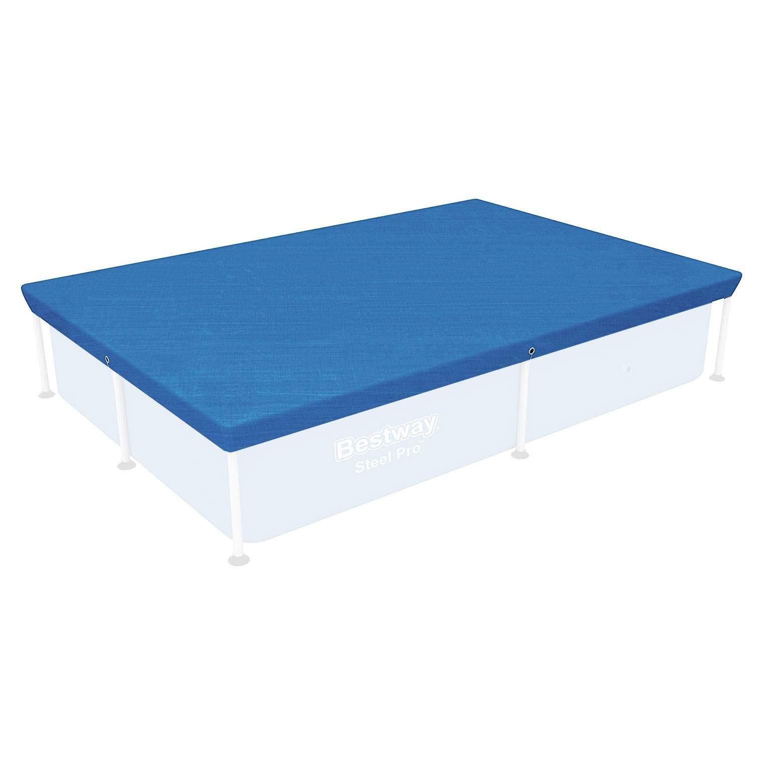 Bestway 118 x 79 Above Ground Swimming Pool Solar Cover Tarp for 9 Foot Steel Pro and Power Frame Pool, Pool Not Included