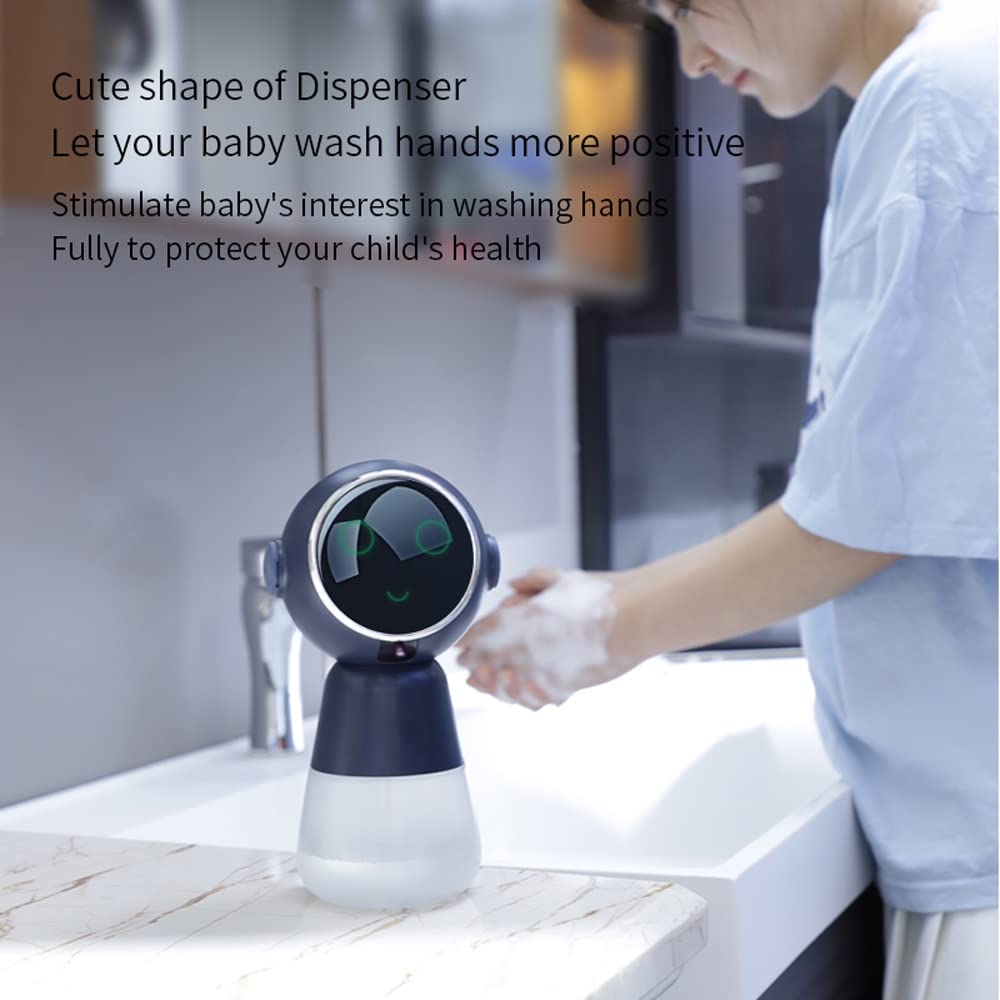 AVLUZ Soap Dispenser,Automatic Foaming Soap Dispenser Smart Induction Hand Sanitizer Dispenser Home Electric Foam Washing Hand Machine (Color : White)