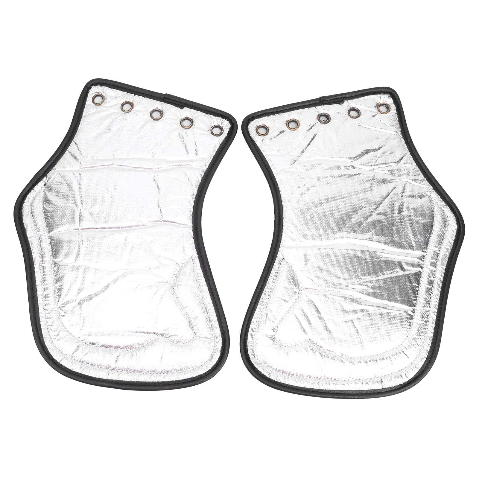Fockety Engine Heat Shield, 2pcs Heat Shield Deflector, Heat Insulation Motorbike for Motorcycles Decorating