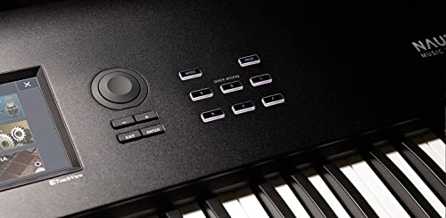 Korg Nautilus 61-Key Performance Synth Workstation Bundle with Sustain Pedal, MIDI Cables, and Austin Bazaar Polishing Cloth