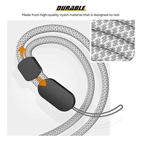 Avorast Hand Wrist Strap Lanyard, 2 Pack Carbon Fiber Phone Lanyards Adjustable Lanyard for GoPro, Camera, Phone Case, Keys, Keychain, USB Flash Drive, Flashlight, Glove Leash, Mixed