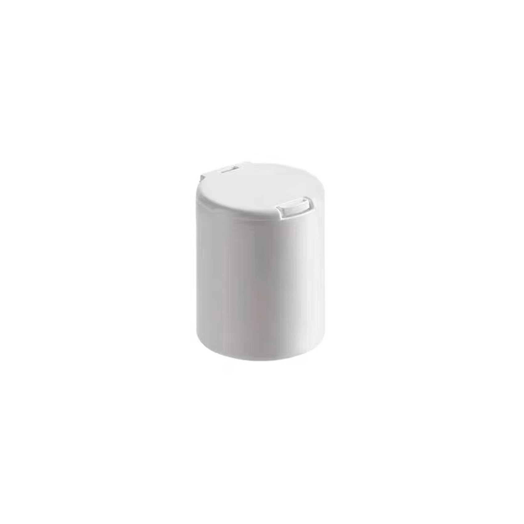 Cotton Swab Ball Qtip Holder Jar Plastic Container Dispenser Box with Lid for Bathroom Home Storage Organizer (Round (Single Grid))
