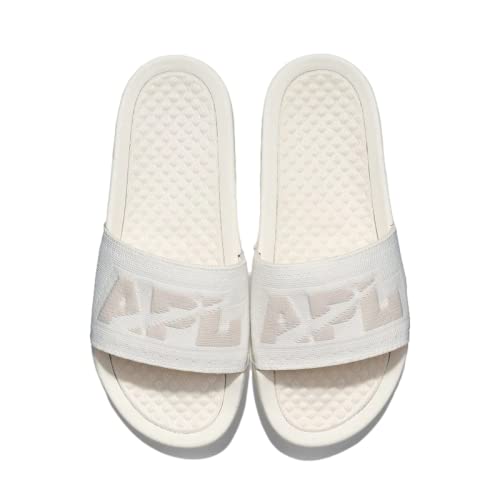 APL: Athletic Propulsion Labs Women's Big Logo Techloom Slide, Ivory/Beach, 10