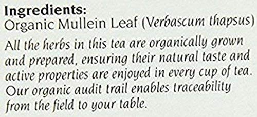 Celebration Herbals Organic Mullein Leaf Tea Caffeine Free - 2 Pack (48 Bags in Total)
