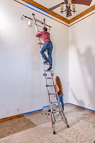 Little Giant Ladders, Epic, M22, 22 foot, Multi-Position Ladder, Aluminum, Type 1A, 300 lbs weight rating, (16822-818)