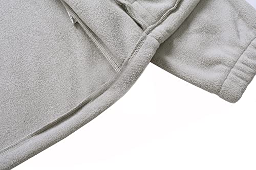 GIMECEN Women's Lightweight Full Zip Soft Polar Fleece Jacket Outdoor Recreation Coat With Zipper Pockets Large