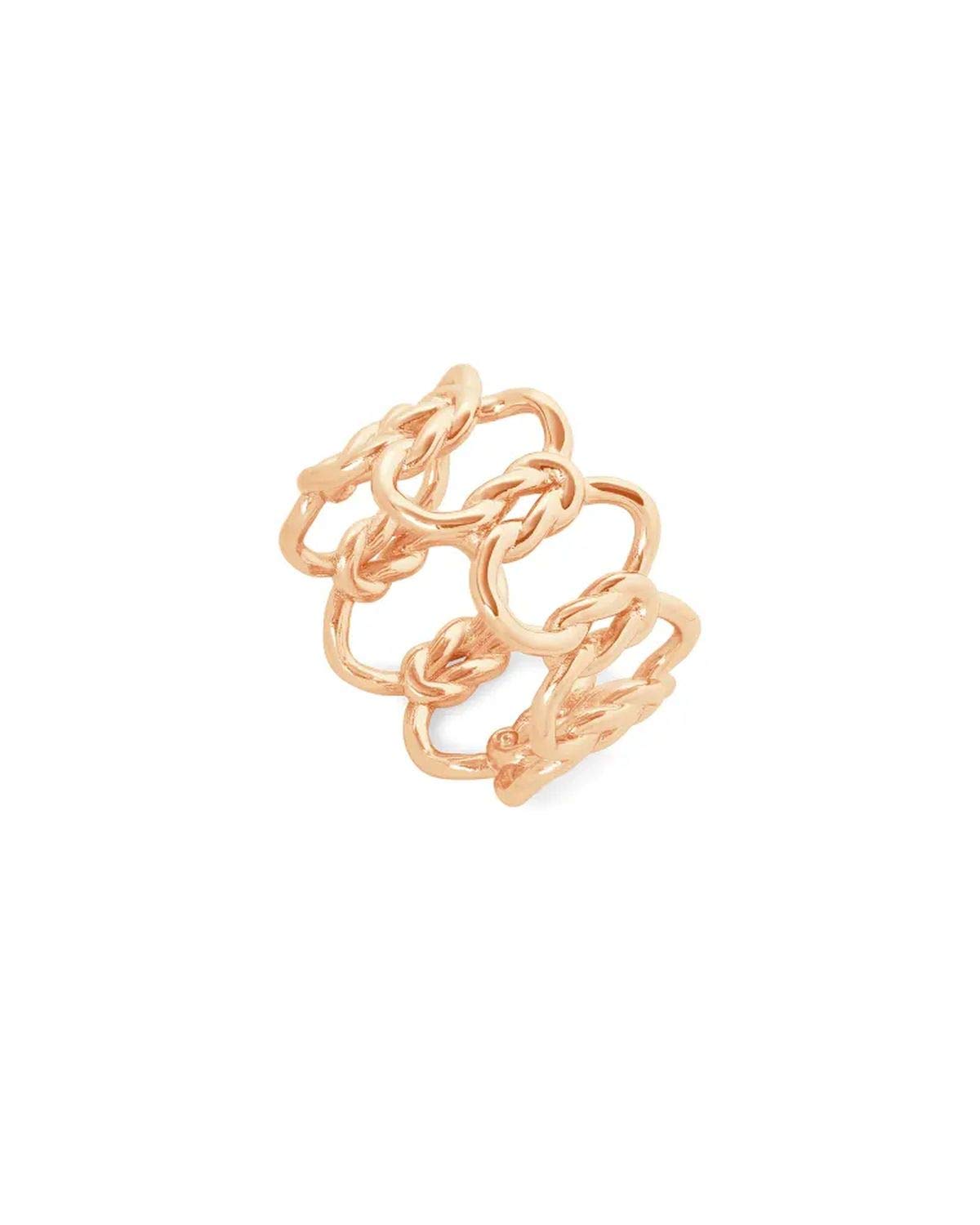 Kendra Scott Fallyn Band Ring, Size 7, Fashion Jewelry, 14k Gold-Plated