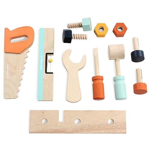 Le Toy Van - Wooden Toy Work Bench Set | Large Educational Construction Set for Role Play | Pretend Play Wooden Tools - Suitable for 3 Year Olds+