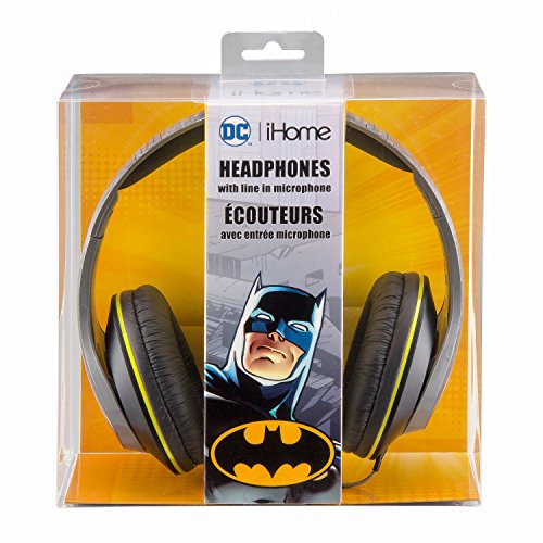 eKids by iHome Batman On Ear Headphones with Built in Mic (Ri-M40BM.FXv7)