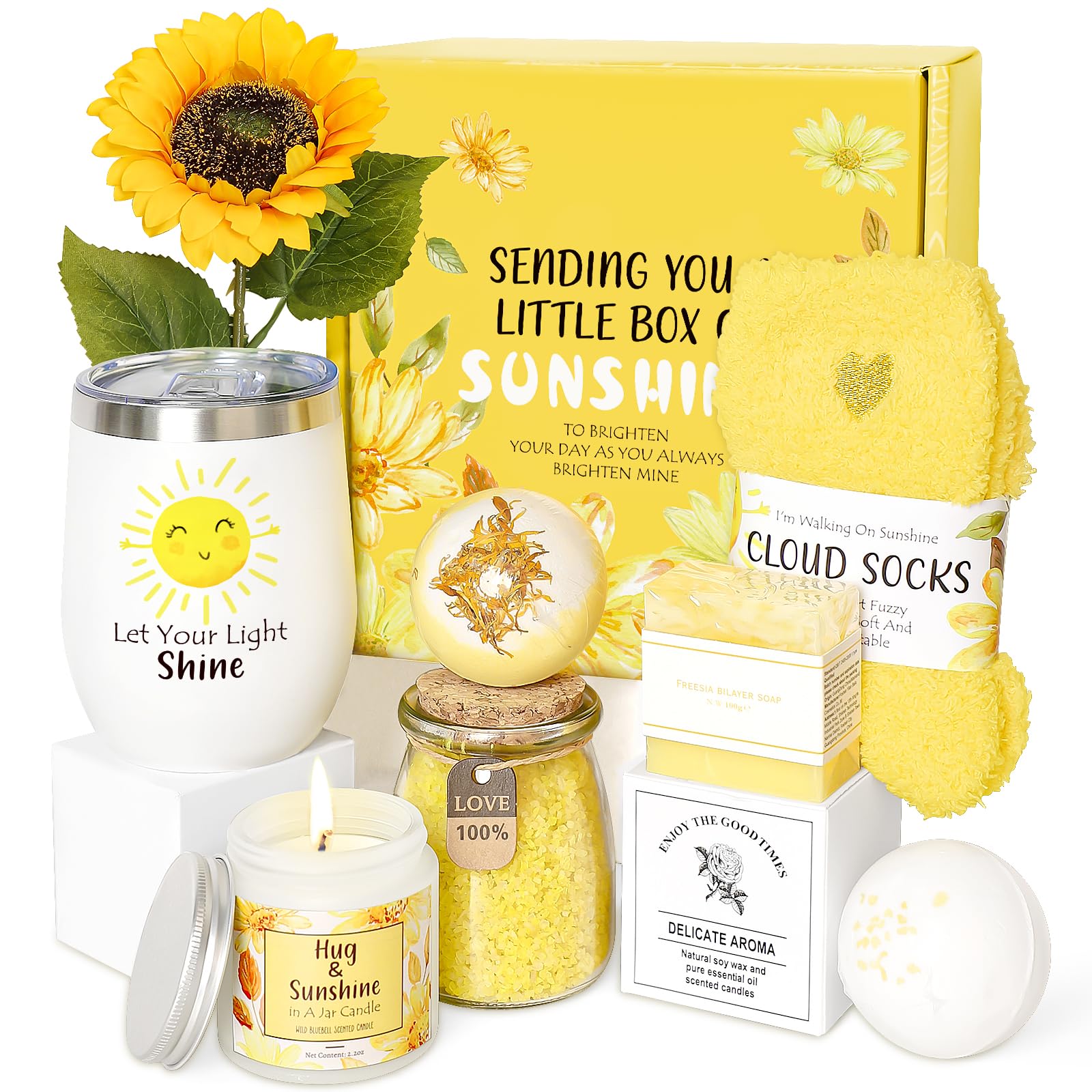 Birthday Gifts for Women, Unique Relaxing Spa Gift Baskets for Women Self Care Gifts Get Well Soon Gifts Christmas Gifts for Best Friends Bestie Sister Mom Her Female