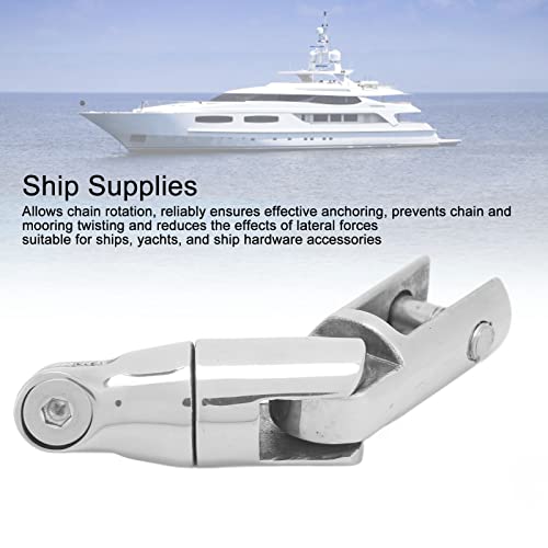 Boat Anchor Swivel Connector, Stainless Steel Boat Accessories Multi Directional Anchor Chain Mooring Swivel Connector for Ships Boats