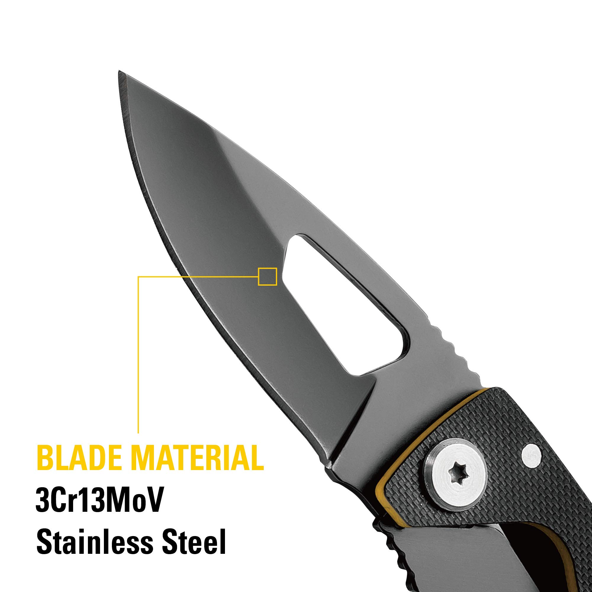 Caterpillar - 5-1/4" Cat Folding Pocket Buddy, Hand Tools, Knives/Blades - No Utility, Knives - Folding (980265)