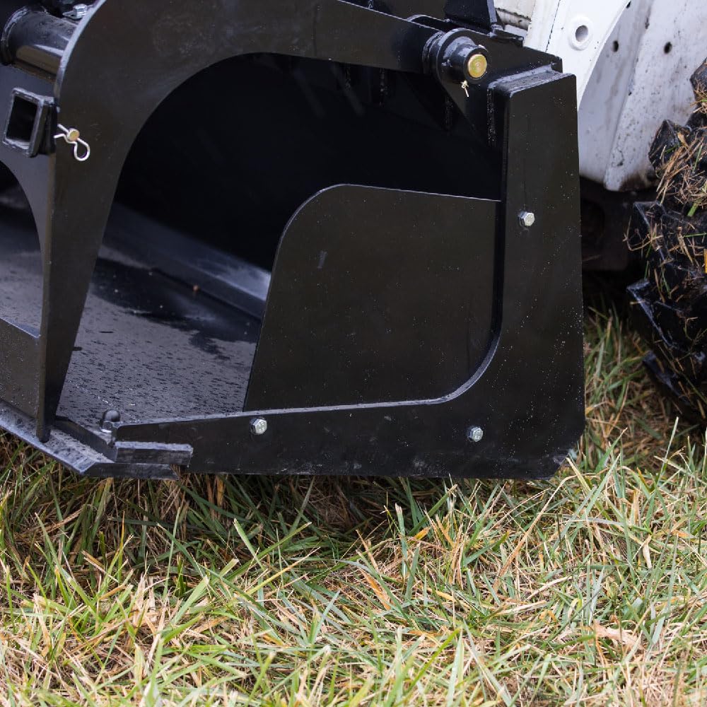 Titan Attachments Skid Steer 60 in. Demolition Grapple Bucket Attachment Heavy-Duty Series