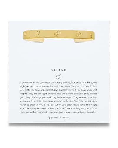 Bryan Anthonys – Meaningful Jewelry for Her: Bracelets for Women, All In Braclet, Adjustable Length, 14K Gold Finish