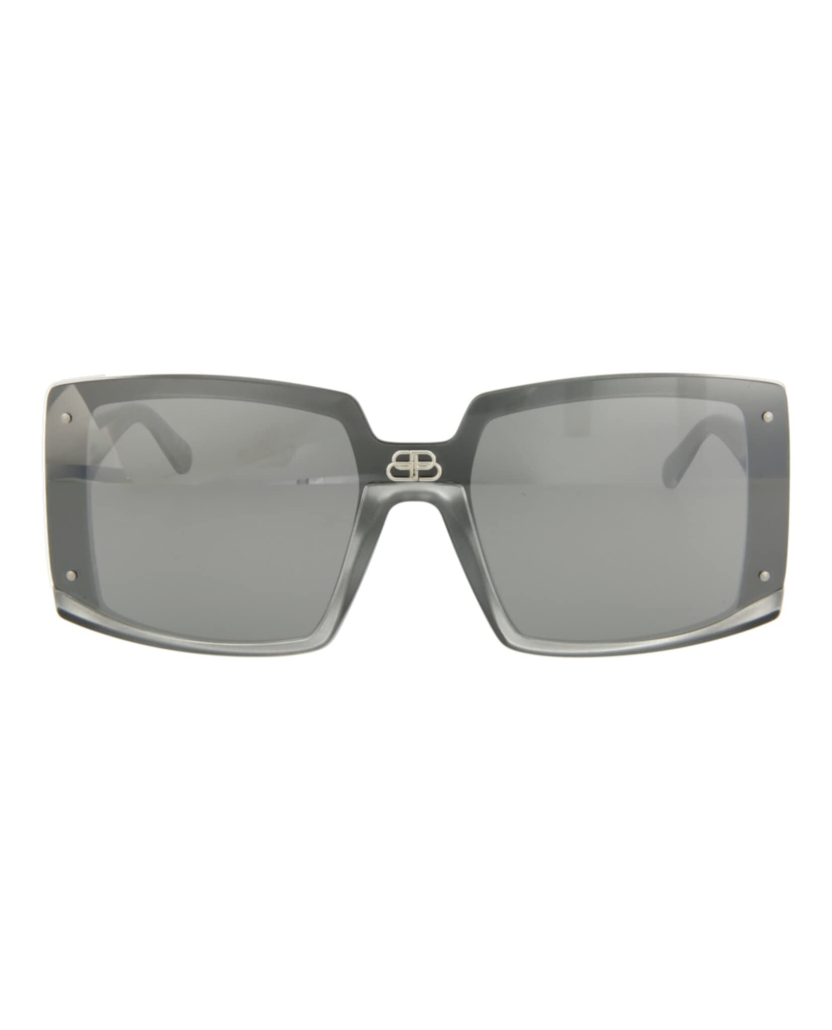 Balenciaga Square/Rectangle Sunglasses Ruthenium Ruthenium Silver Luxury Eyewear Made In Italy Injection Frame Designer Fashion for Everyday Luxury