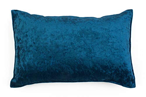 Thro by Marlo Lorenz TH014509004E Ibenz Ice Velvet Pillow, 14 x 22 in, Teal